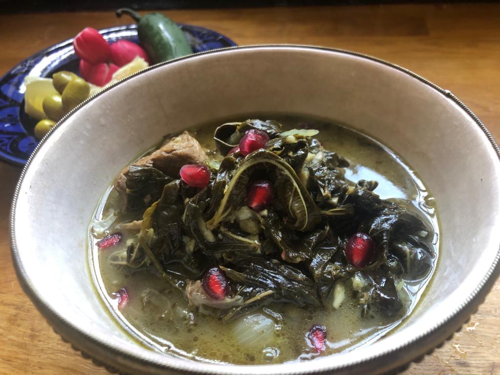 Mulukhia — or Jew’s Mallow — served with Chicken, Lamb and Rice | From ...